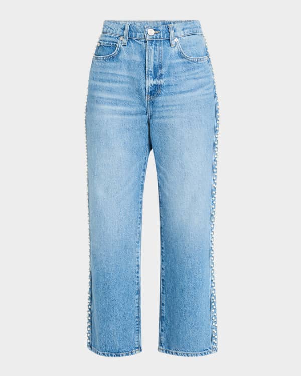 FRAME Le Jane Crop Straight Jeans | Neiman Marcus