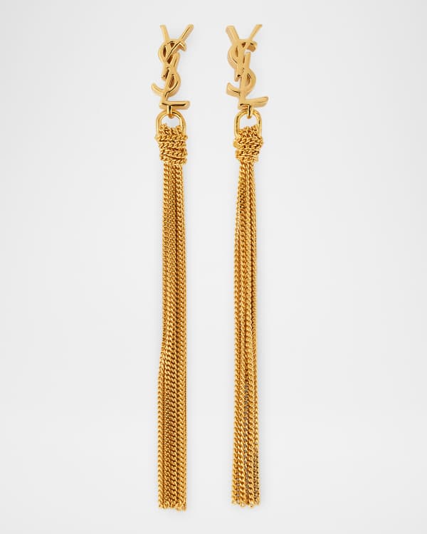 Ysl chain earrings store