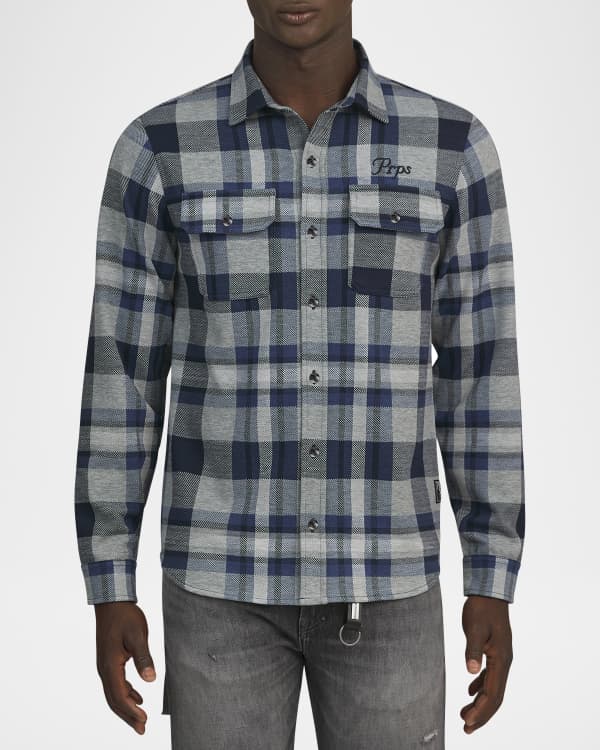 PRPS Men's Plaid Flannel Button-Down Shirt | Neiman Marcus