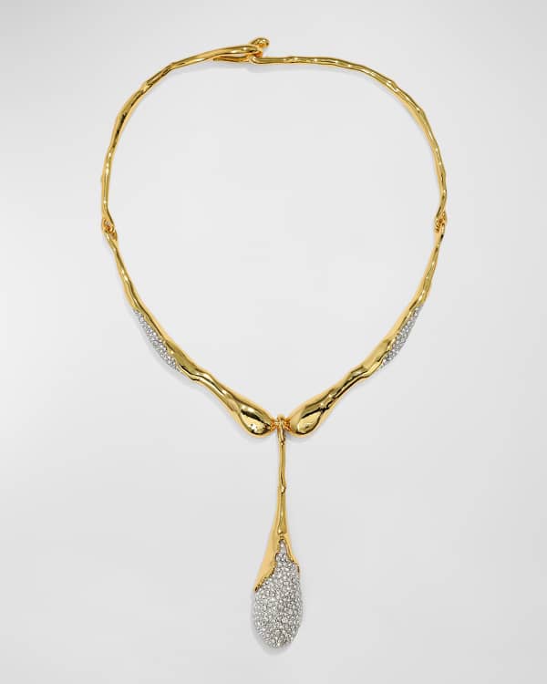 Alexis Bittar Solanales Crystal Sunburst Collar Necklace | Neiman Marcus