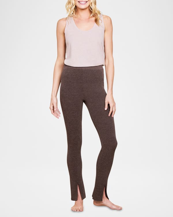 Barefoot Dreams CozyChic Ultra Lite Ribbed Wide-Leg Pants | Neiman Marcus
