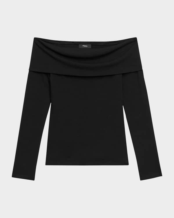 SER.O.YA Aruba Mesh Off-The-Shoulder Top | Neiman Marcus