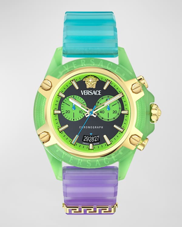 Versace Men's Icon Active Silicone Chronograph Watch, 44mm | Neiman Marcus
