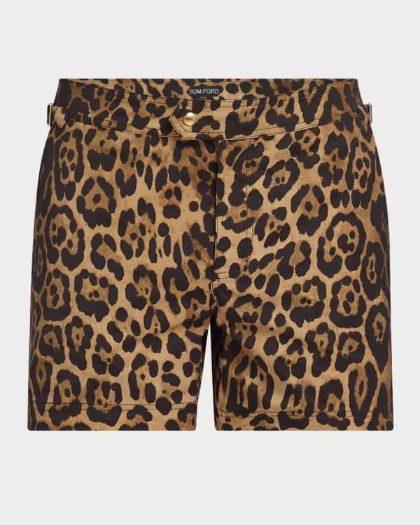 Kiton Men's Fish-Print Swim Trunks | Neiman Marcus