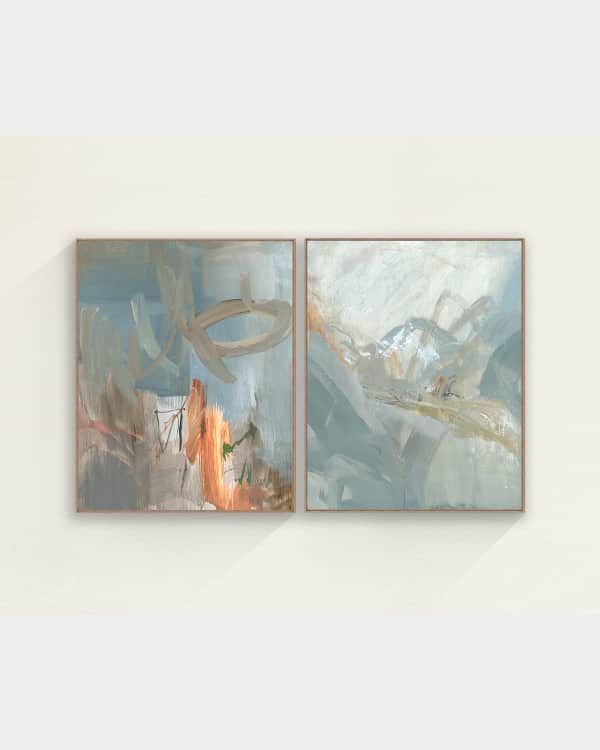 "Gilded Pattern" Framed Giclees by Bella Lane, 26" x 38" - Set of 2 ...