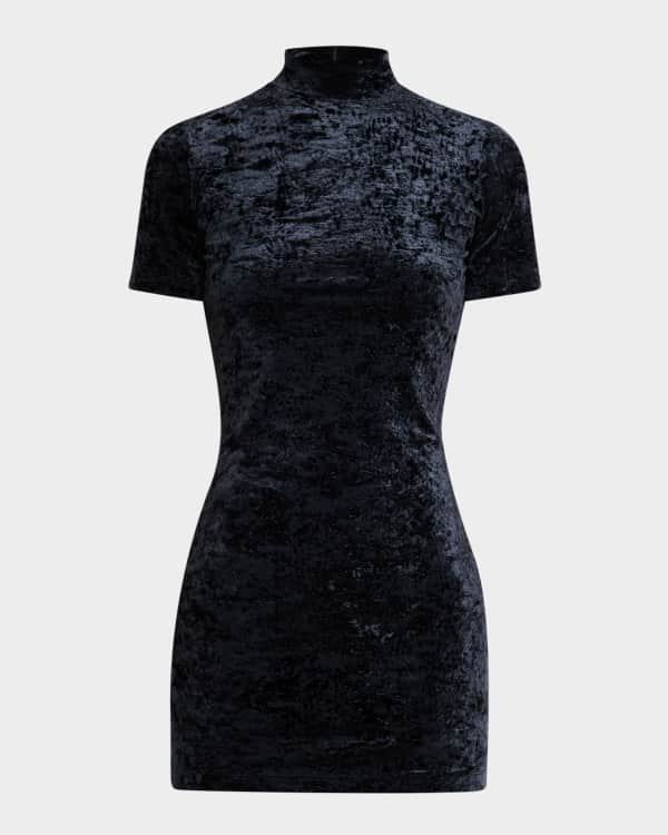 Michael kors black velvet dress store