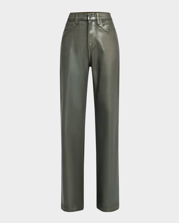 PAIGE Zoey Drawstring Wide-Leg Jeans | Neiman Marcus