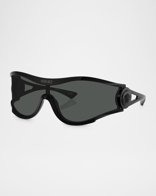 Versace Men's Medusa Oversized Shield Sunglasses | Neiman Marcus