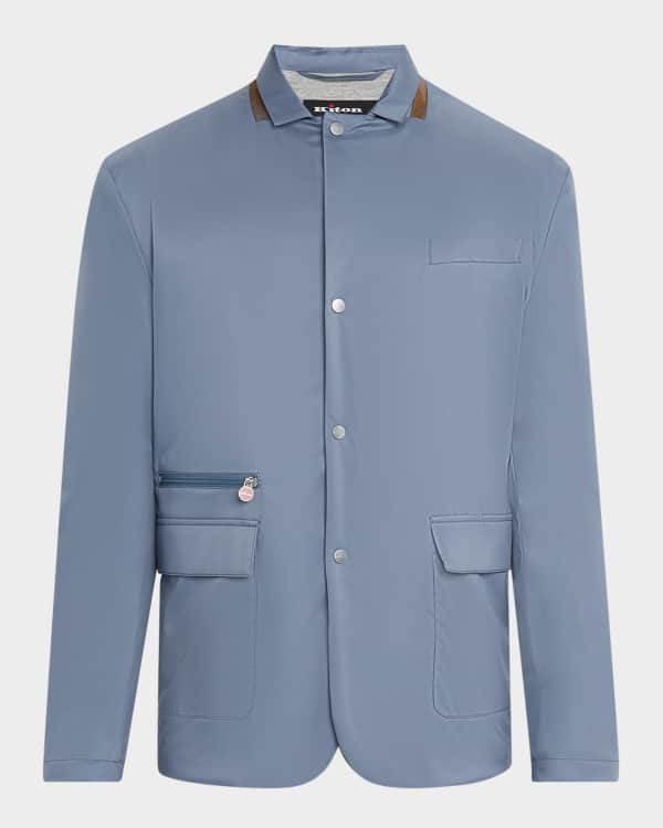 Kiton Men's Solid Cotton Blazer | Neiman Marcus
