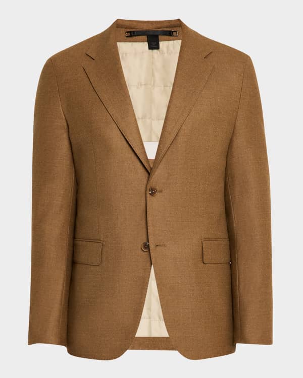 BOSS Camel Men's Linen Two-Button Sport Coat | Neiman Marcus