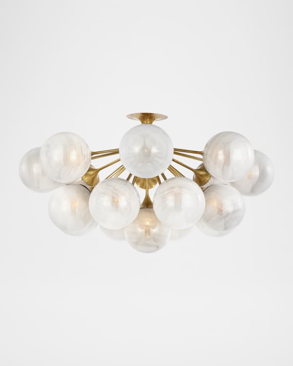 Visual Comfort Signature Cristol Large Triple Flush Mount By AERIN ...