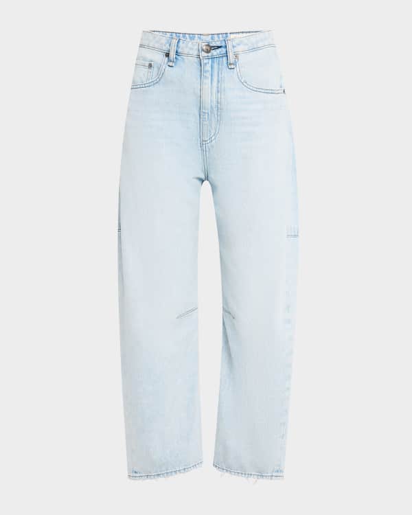 FRAME High-Rise Easy Capri Jeans | Neiman Marcus