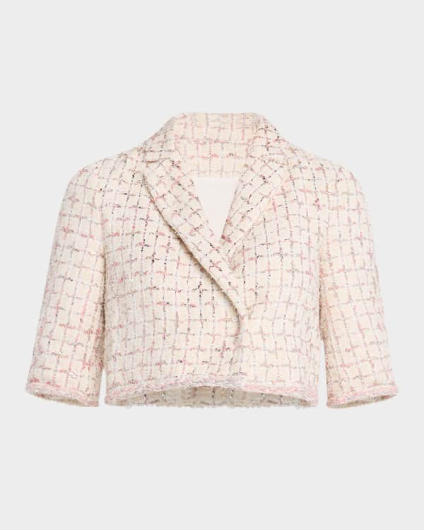 Jason Wu Collection Textured Tweed Crop Jacket | Neiman Marcus