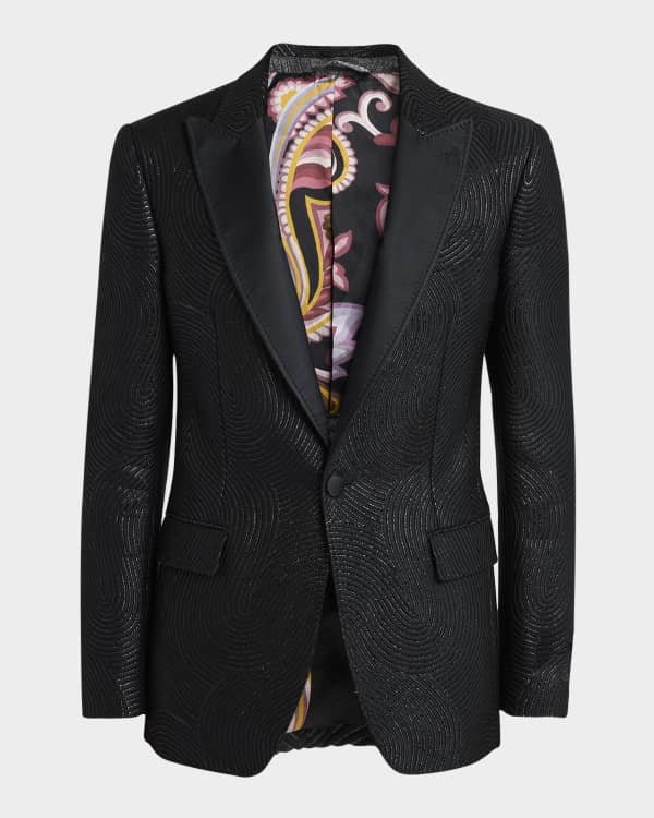 Etro Men's Paisley Jacquard Evening Jacket | Neiman Marcus