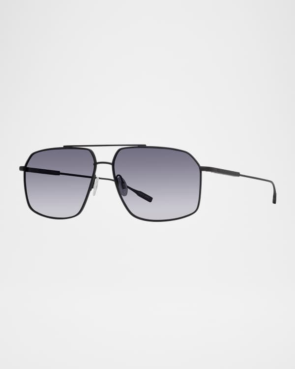 Barton Perreira Men's Renzo Titanium Aviator Sunglasses | Neiman Marcus
