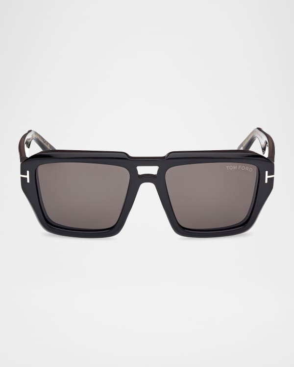 TOM FORD Men's Kevyn Polarized Acetate Square Sunglasses | Neiman Marcus