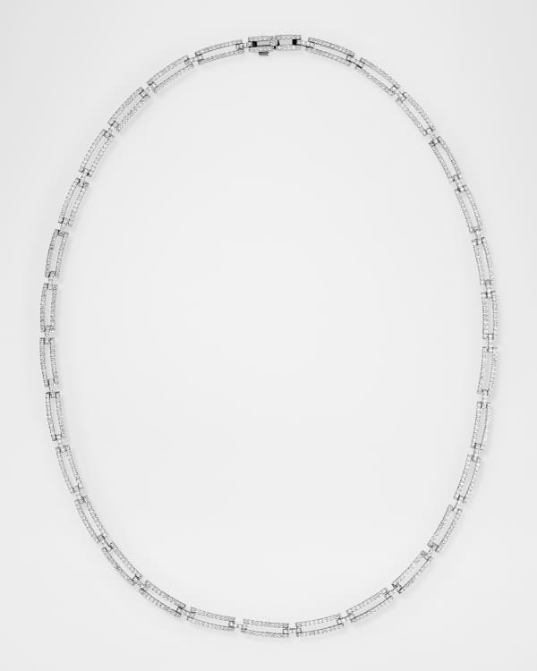 LANA 14k Rose Gold Mega Flawless Crossary with Diamonds | Neiman Marcus