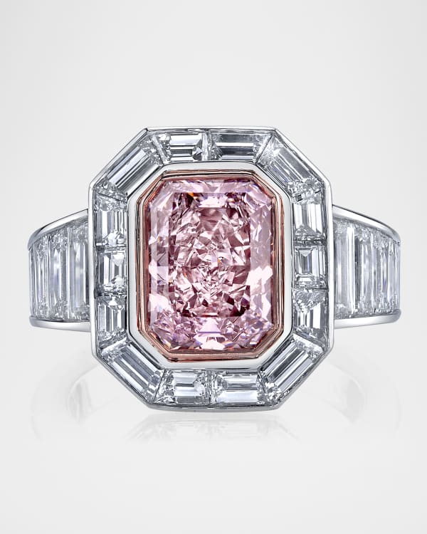 Nini Jewels 18K Yellow Gold Kunzite, Pink Sapphire and Diamond Ring ...