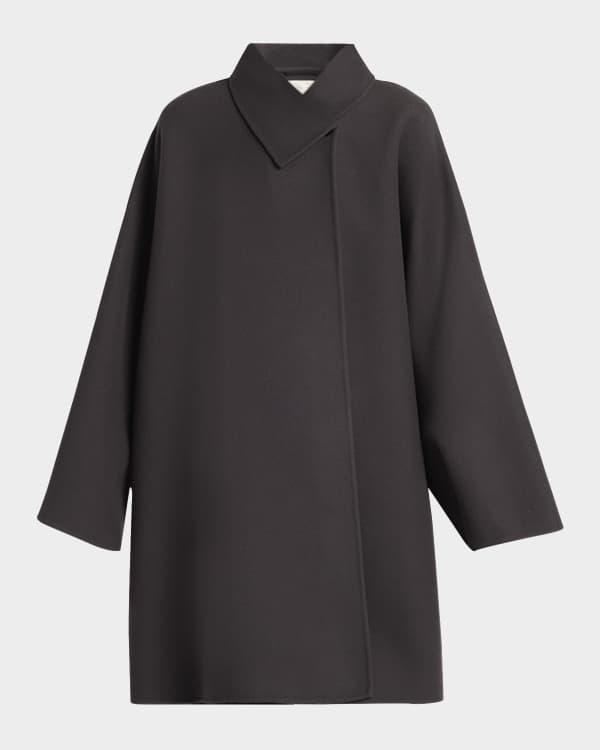 THE ROW Woody Double-Breasted Wool Coat | Neiman Marcus
