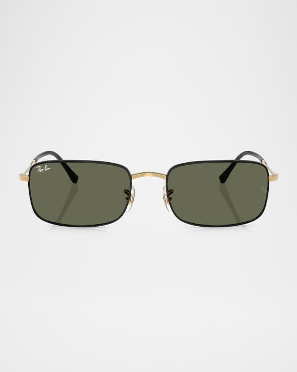 Ray-Ban Men's Metal Double-Bridge Square Sunglasses | Neiman Marcus