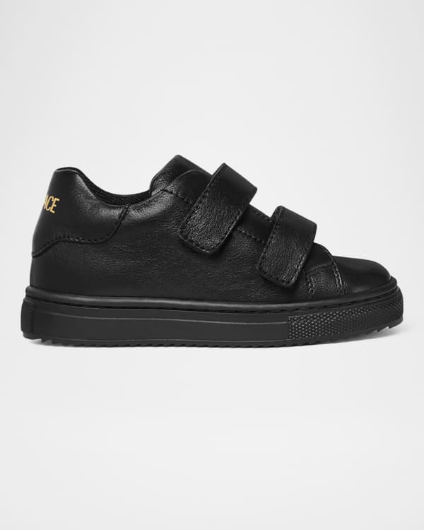 Versace Boy's Calf Leather Logo-Print Sneakers, Toddlers/Kids | Neiman ...
