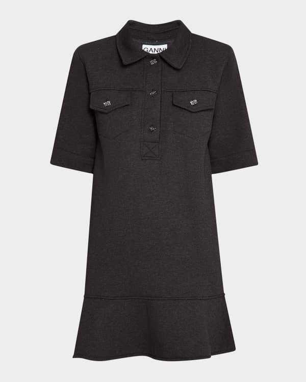 Triarchy Ms. Sloan Short-Sleeve Denim Mini Dress | Neiman Marcus