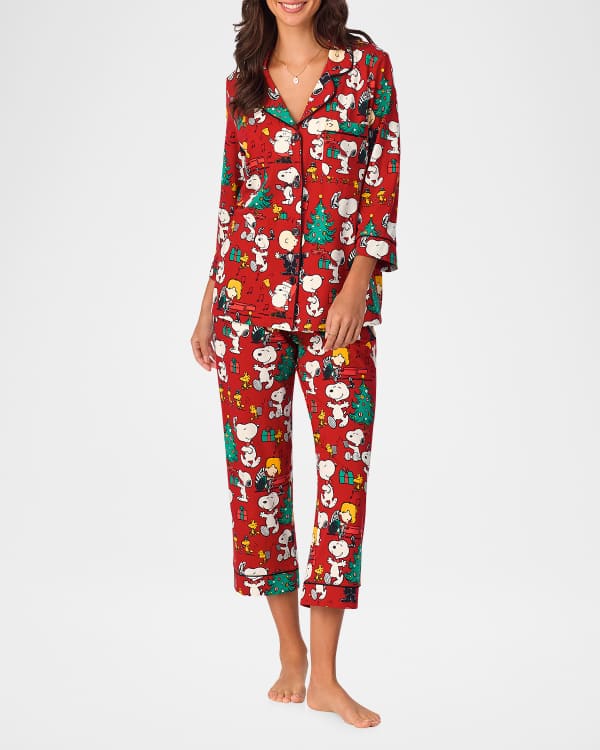BedHead Pajamas x Peanuts Holiday Snoopy Pajama Set | Neiman Marcus
