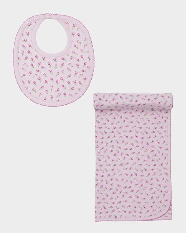 Kissy Kissy Sky High Planes Bib & Blanket Set | Neiman Marcus