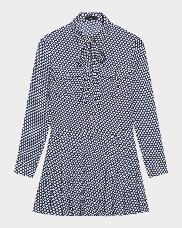 Toccin Sophia Boucle Sleeveless Button-Front Mini Dress | Neiman Marcus