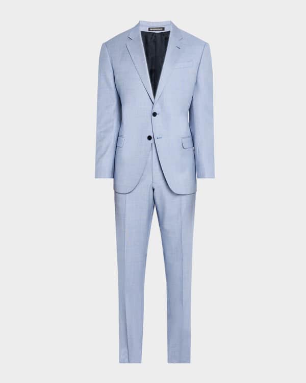 Emporio Armani Men's Textured Wool Suit | Neiman Marcus