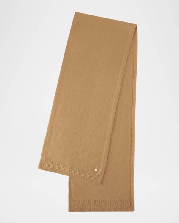 Toteme Monogram Cashmere-Blend Scarf | Neiman Marcus