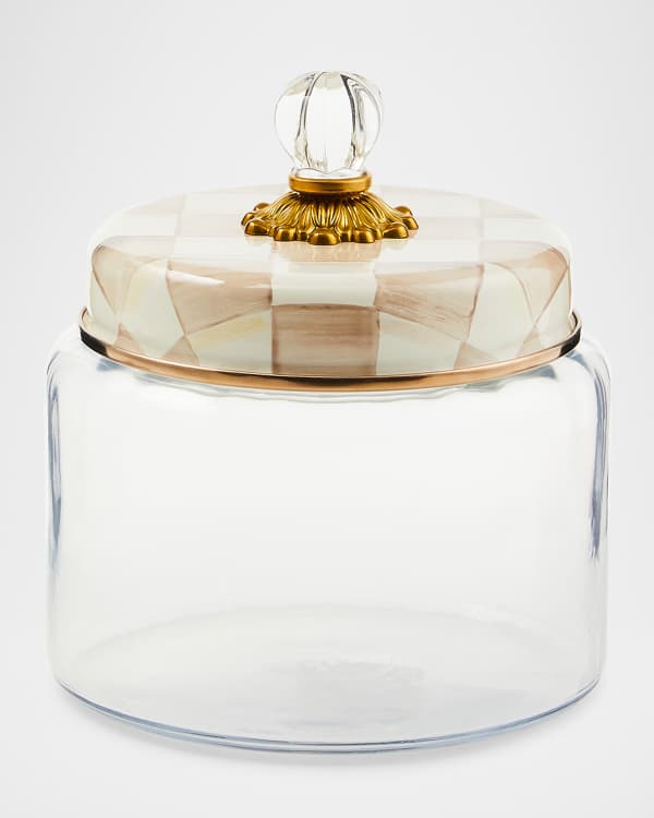 MacKenzie-Childs Sterling Check Medium Kitchen Canister | Neiman Marcus