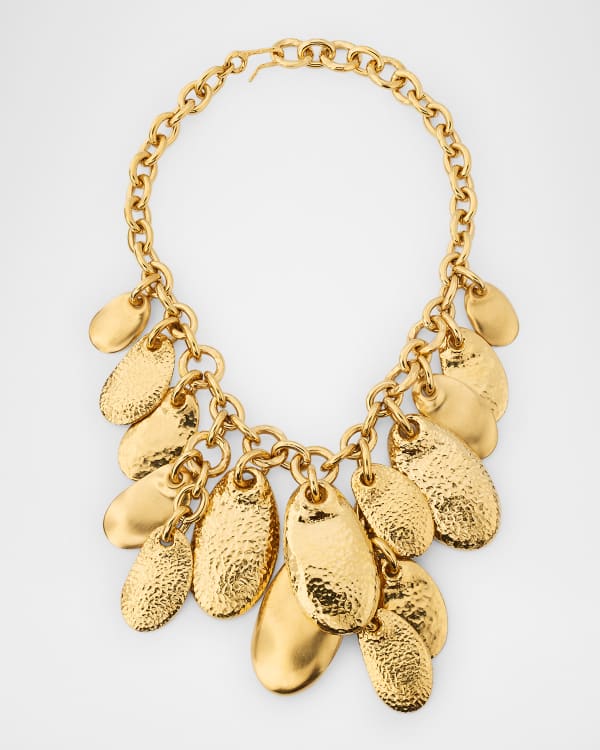 Bottega Veneta Multi-Ring Necklace, Gold | Neiman Marcus