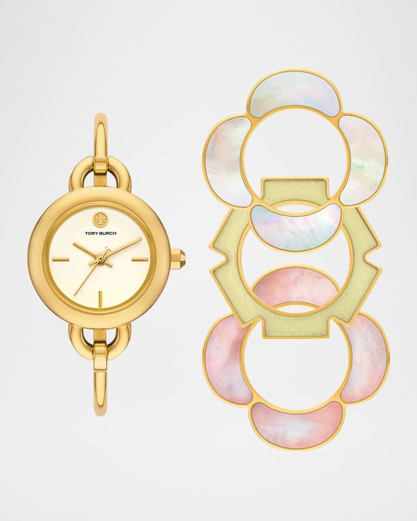 Tory Burch Miller Swirl Watch - Gold-Tone Stainless Steel | Neiman Marcus