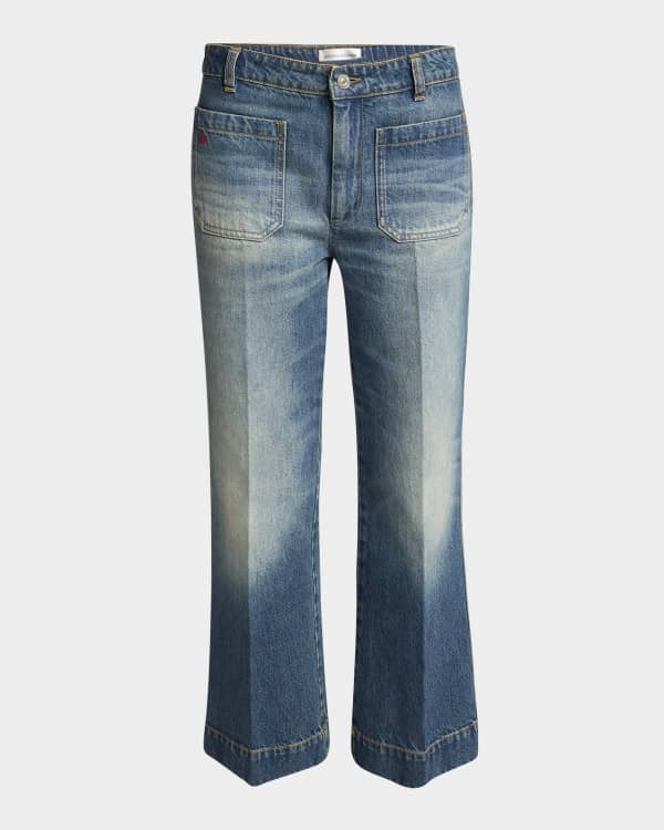 Khaite Vivian Boot-Cut Flare Jeans | Neiman Marcus Khaite Vivian Boot-Cut Flare Jeans | Neiman Marcus