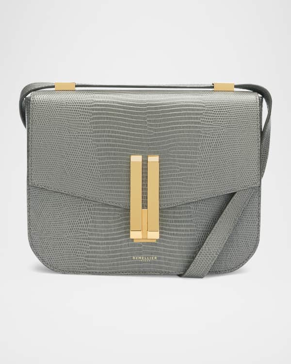 DeMellier Vancouver Croc-Embossed Leather Crossbody Bag | Neiman Marcus