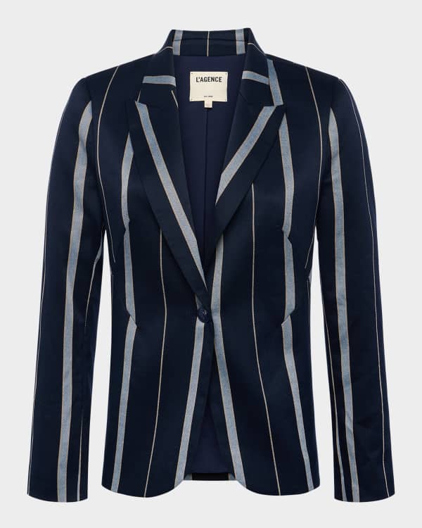CALLAS Milano Yvonne Striped Blazer Jacket | Neiman Marcus