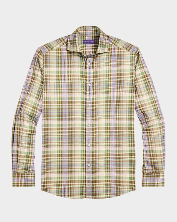 PRPS Men's Plaid Flannel Button-Down Shirt | Neiman Marcus