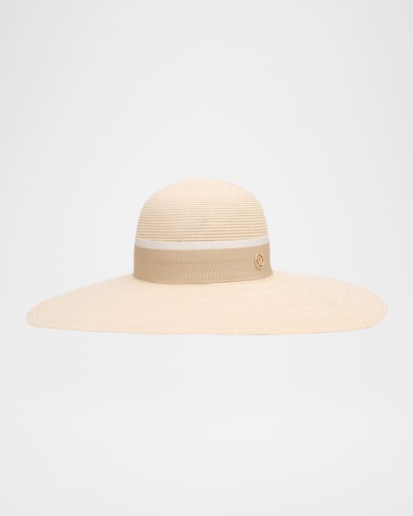 Van Palma Sonny Straw Large Brim Hat | Neiman Marcus