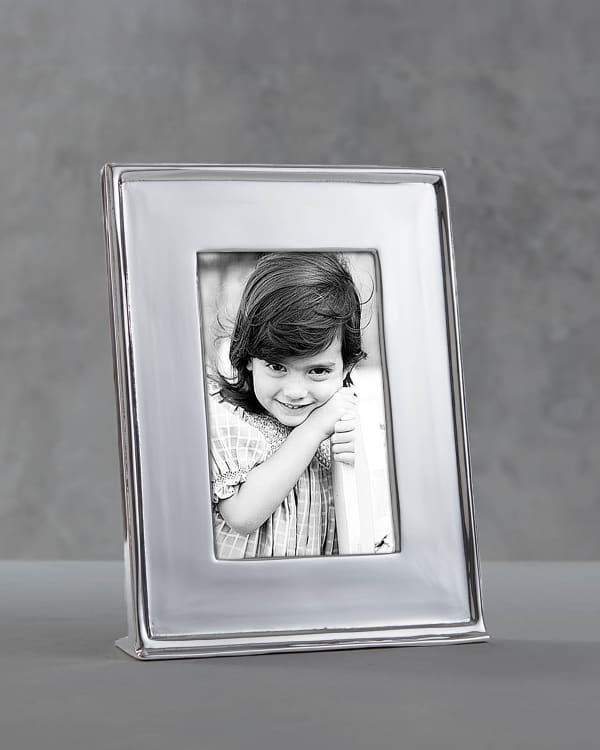 Mariposa Wavy Enamel Frame, 5" x 7" | Neiman Marcus