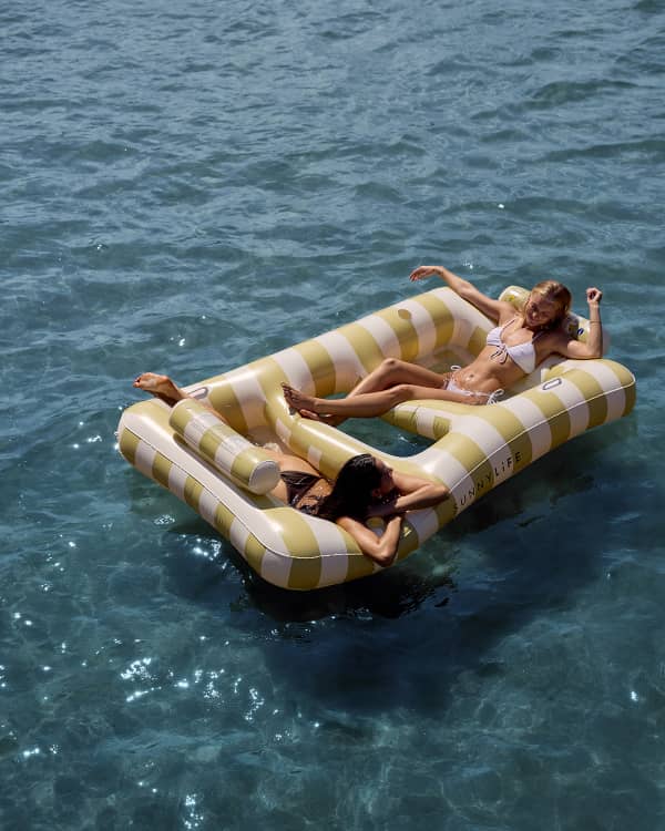 SUNNYLiFE Luxe Twin Hammock Float, Mango Bay | Neiman Marcus