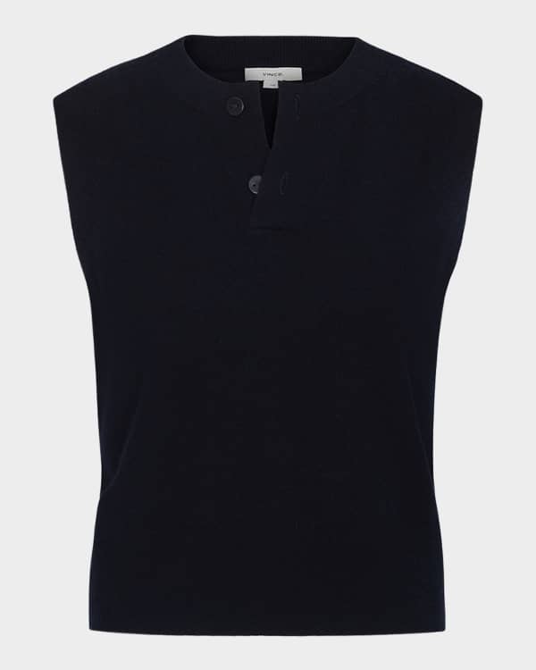 Theory Linen Tweed Sleeveless Shell | Neiman Marcus