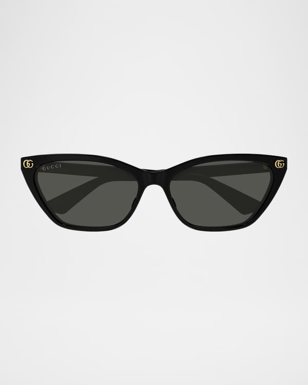 Dolce&Gabbana Interlocking DG Acetate Cat-Eye Sunglasses | Neiman Marcus