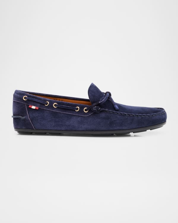 Loro Piana Men's Sea-Sail Walk Leather Boat Shoes | Neiman Marcus