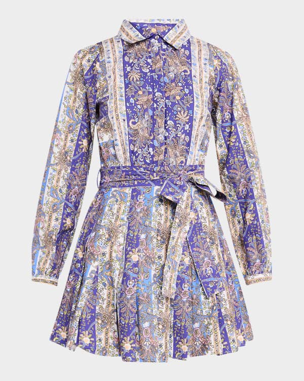 Acler Pickets Belted Mini Dress | Neiman Marcus