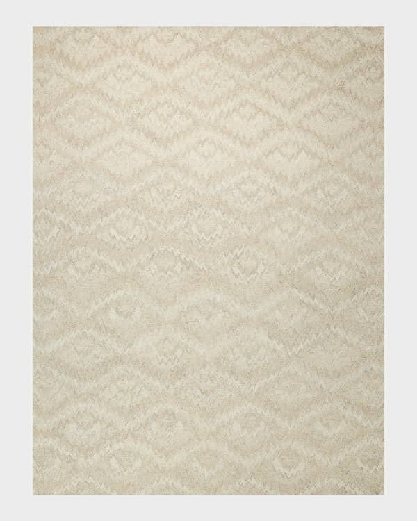 Exquisite Rugs Bargello Beige New Zealand Wool hand-tufted Area Rug ...
