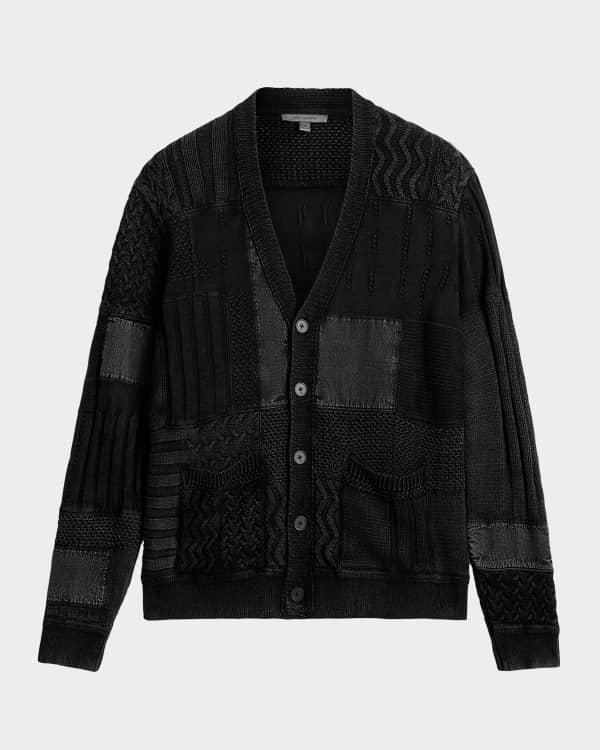 Lacoste x le FLEUR Men's Cardigan with Stripe Detail | Neiman Marcus
