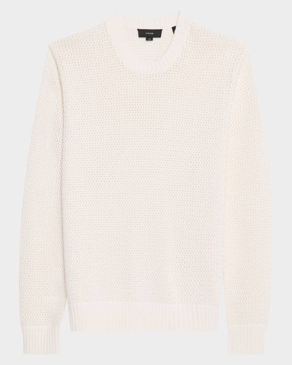 FRAME Men's Open Weave Sweater | Neiman Marcus