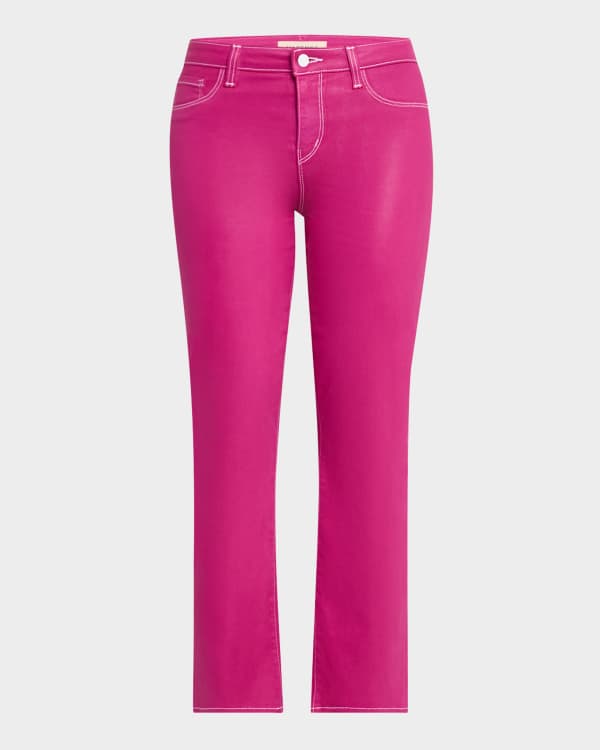 L'Agence Tati High-Rise Cropped Micro Bootcut Jeans | Neiman Marcus