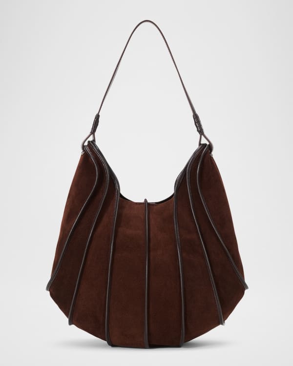 STAUD Perry Suede Hobo Bag | Neiman Marcus